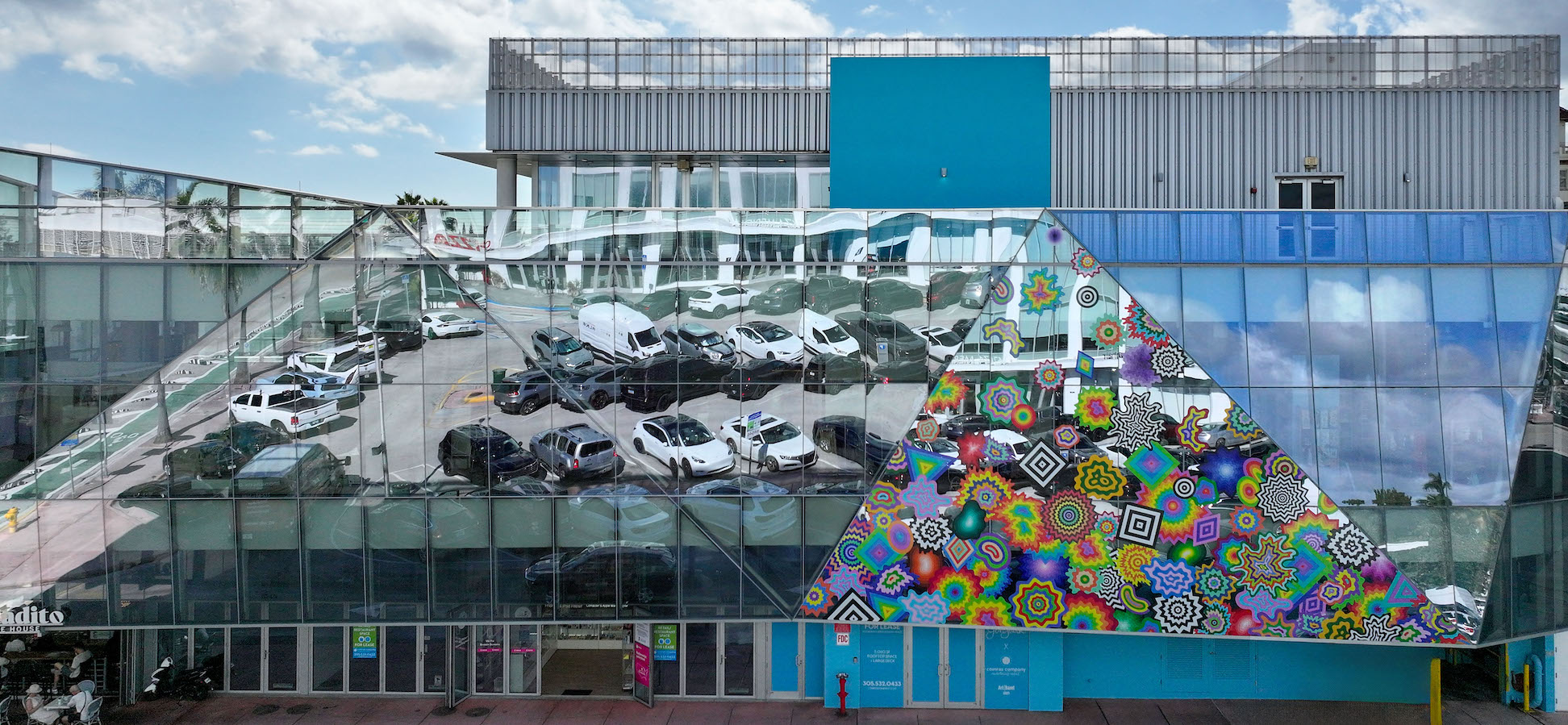 Miami Artist Jen Stark Transforms Lincoln Road with Geometric Cascade ...