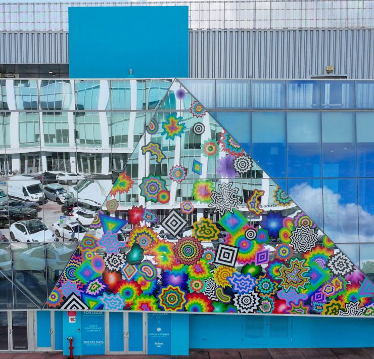 Miami Artist Jen Stark Transforms Lincoln Road with Geometric Cascade ...